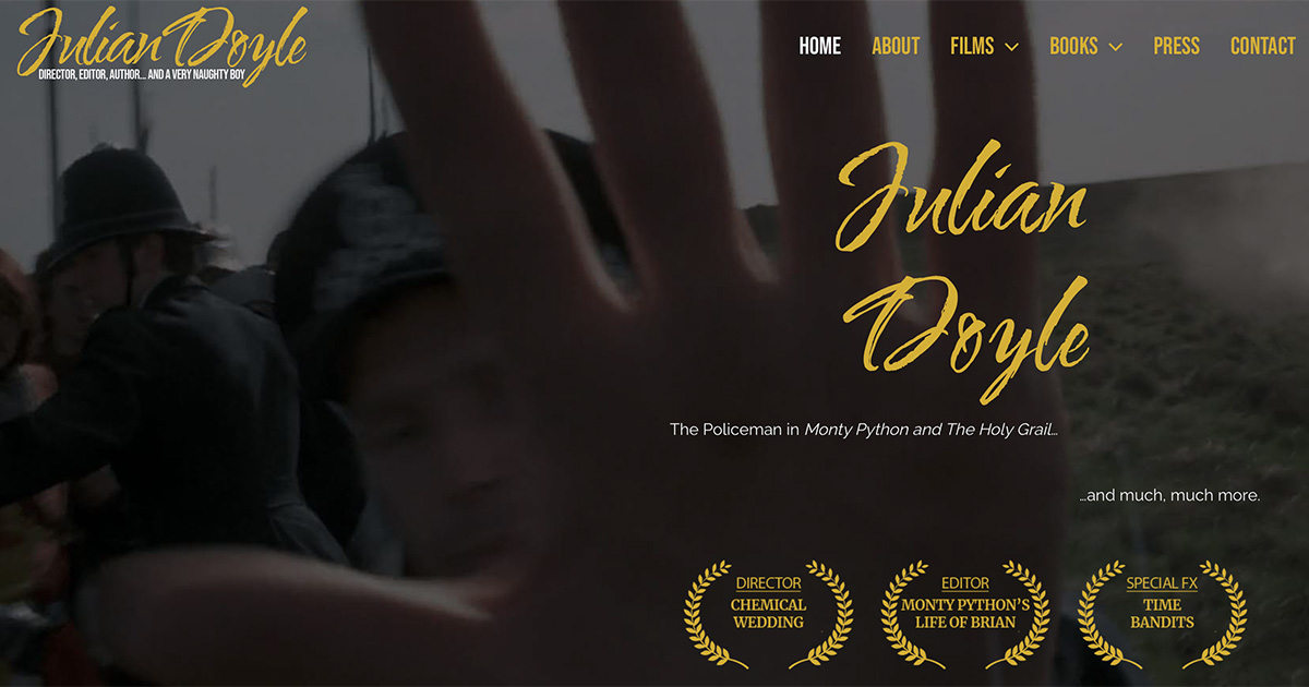 Julian Doyle: Director, Editor, Author… and a very naughty boy!